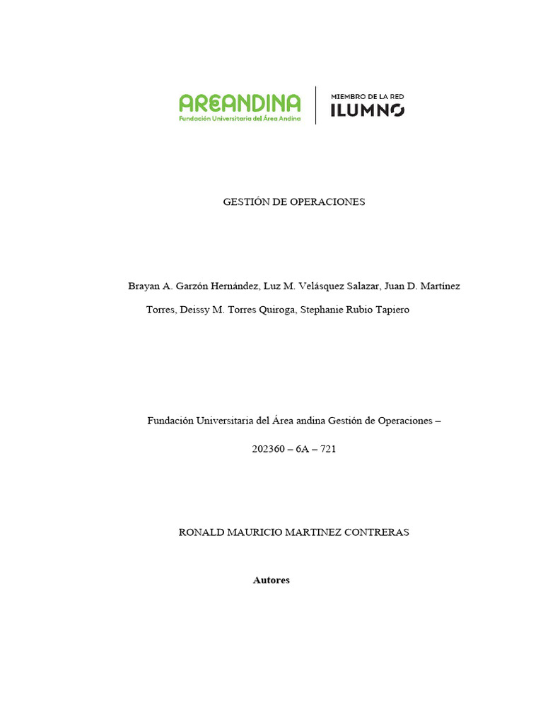 Gestion de Operaciones - Eje 4 - Grupo 202360 - 6a - 721 (1) - 1 | PDF | Logística | Economias