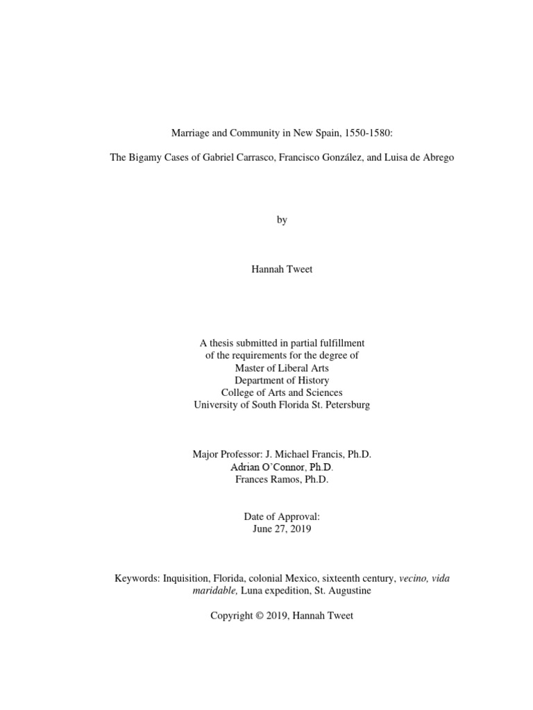 Marriage and Community in New Spain 1550-1580 - The Bigamy Cases ...
