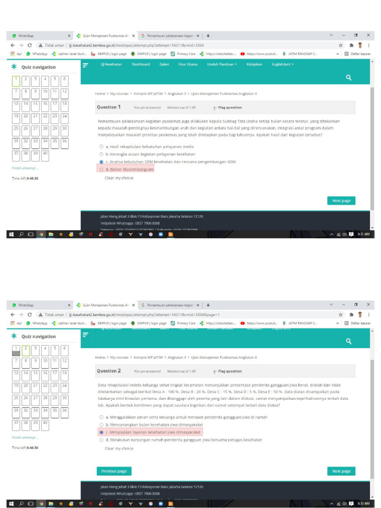 Soal + Jawaban Ujian - Kompre | PDF