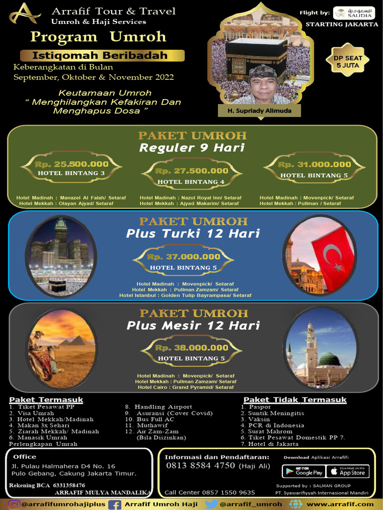 Brosur Umroh Haji Ali | PDF