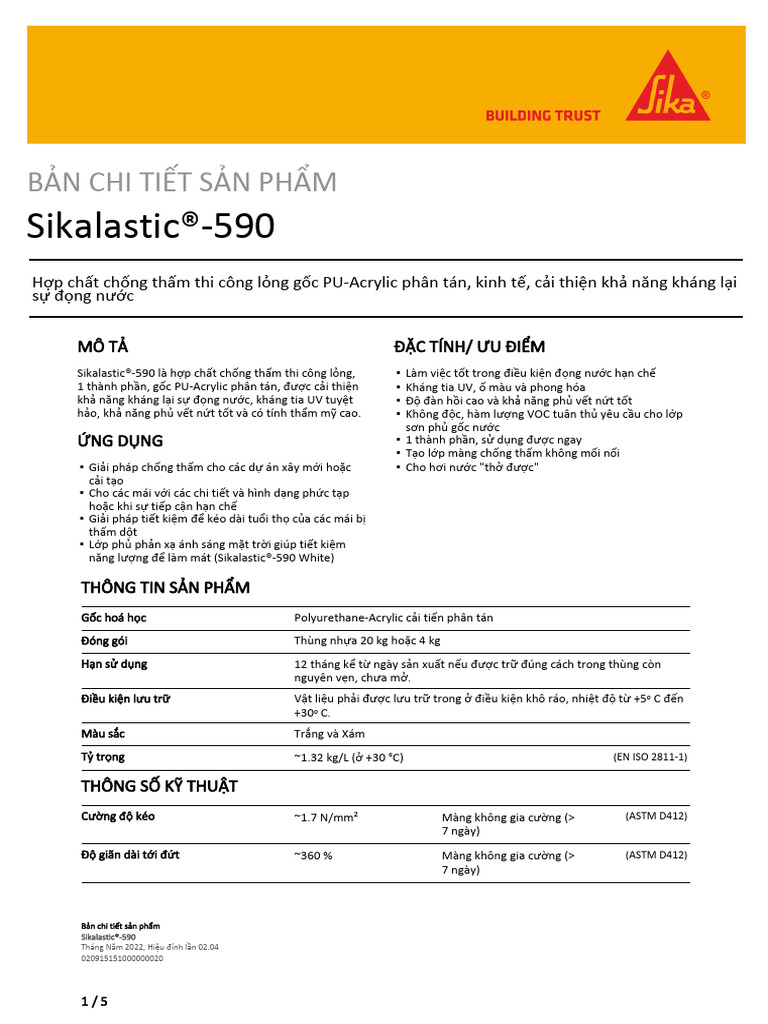 sikalastic-590 | PDF