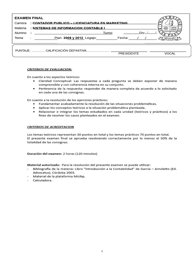 final sic 1 | PDF | Contabilidad | Servicios financieros