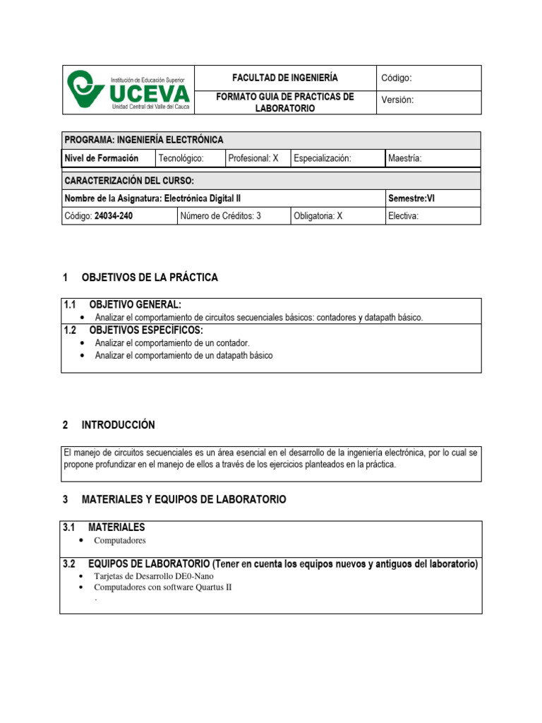 Guia 2 - Contadores y Datapath | PDF