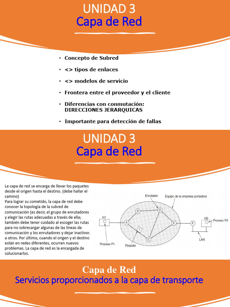 Presentación Capa de Red | PDF | Enrutamiento | Enrutador (Computación)
