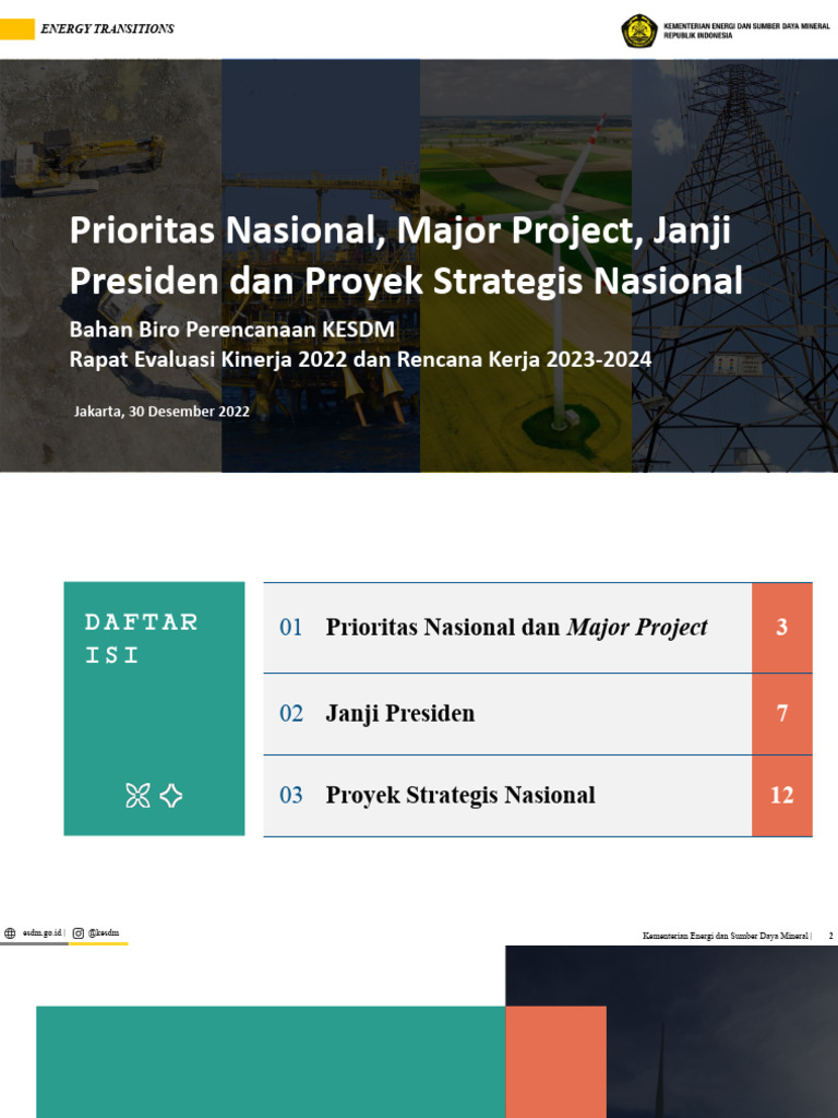 Rencana Kerja ESDM 2023-2024 | PDF