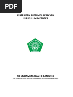 Instrumen Supervisi Kurikulum Merdeka | PDF