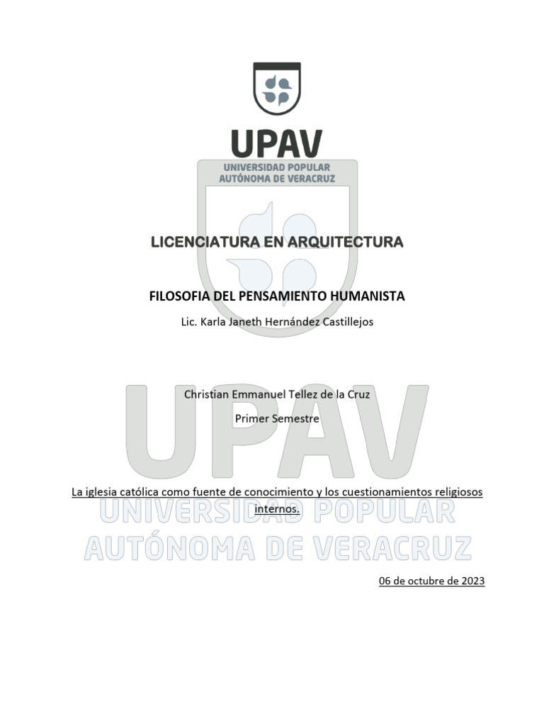 La Iglesia Católica Como Fuente de Conocimiento | PDF | Teología ...