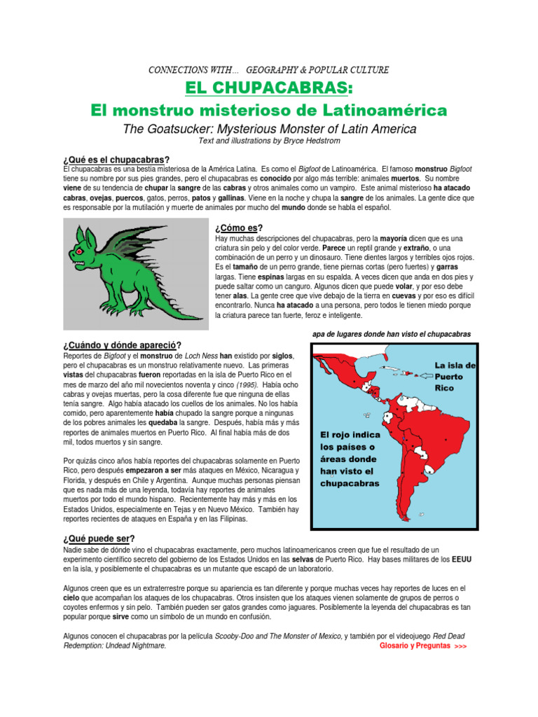 El Chupacabras | PDF | Novela negra, policíaca y suspenso | Ficción general