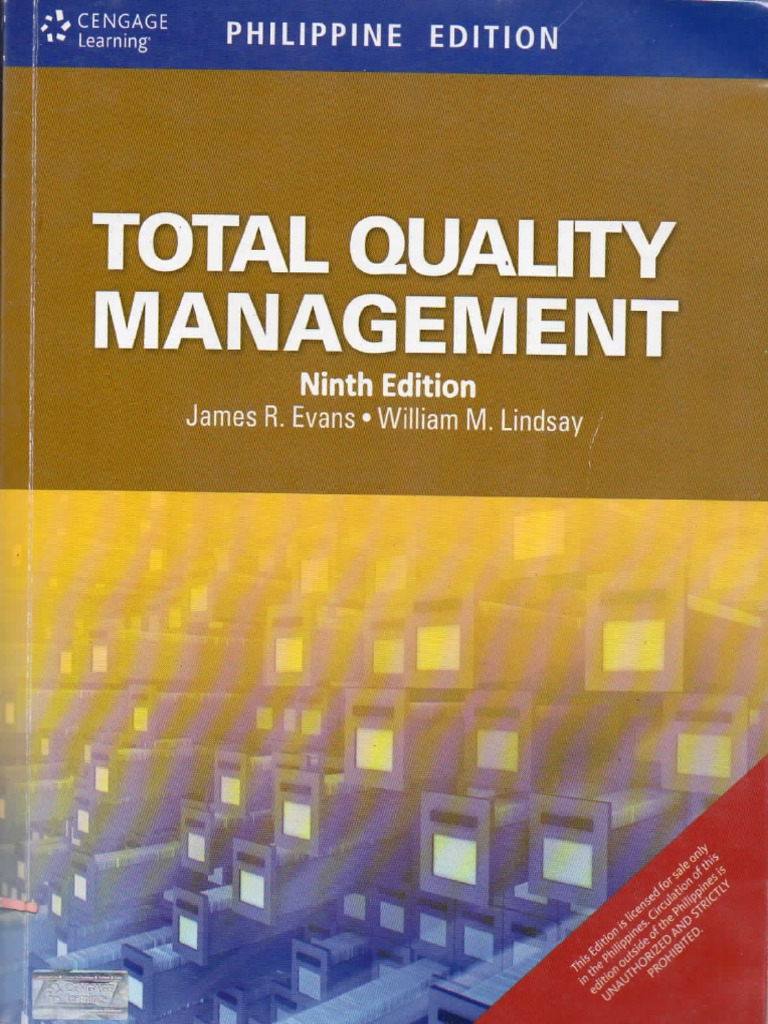 Total Quality Management ( by James Evans) | PDF