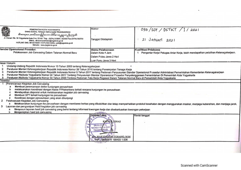 sop-job-canvassing-5357 | PDF