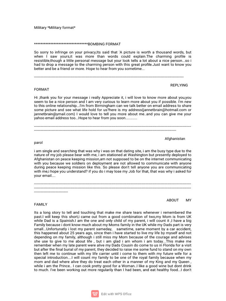 Military Format-1 | PDF