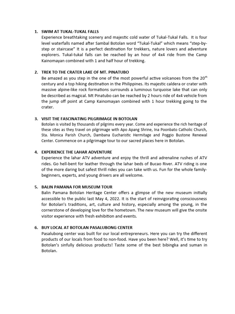 10 Things To Do | PDF