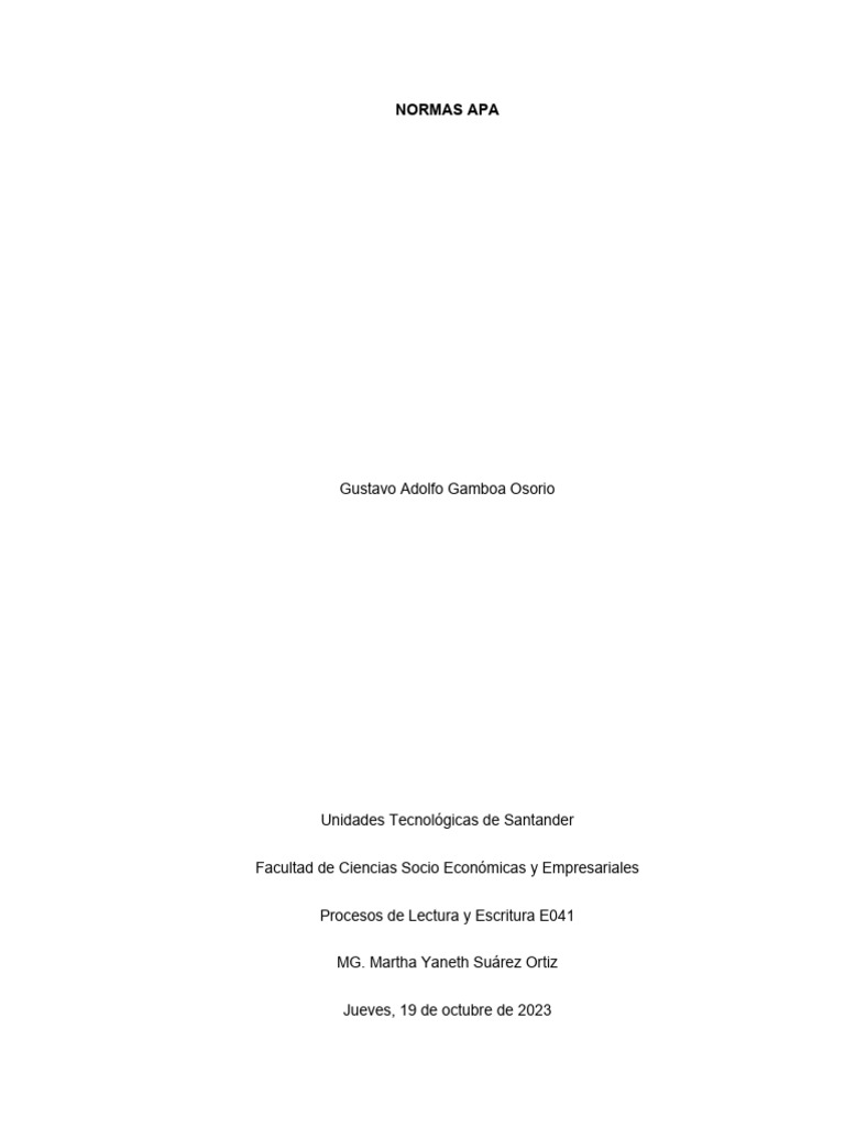 Normas Apa | PDF