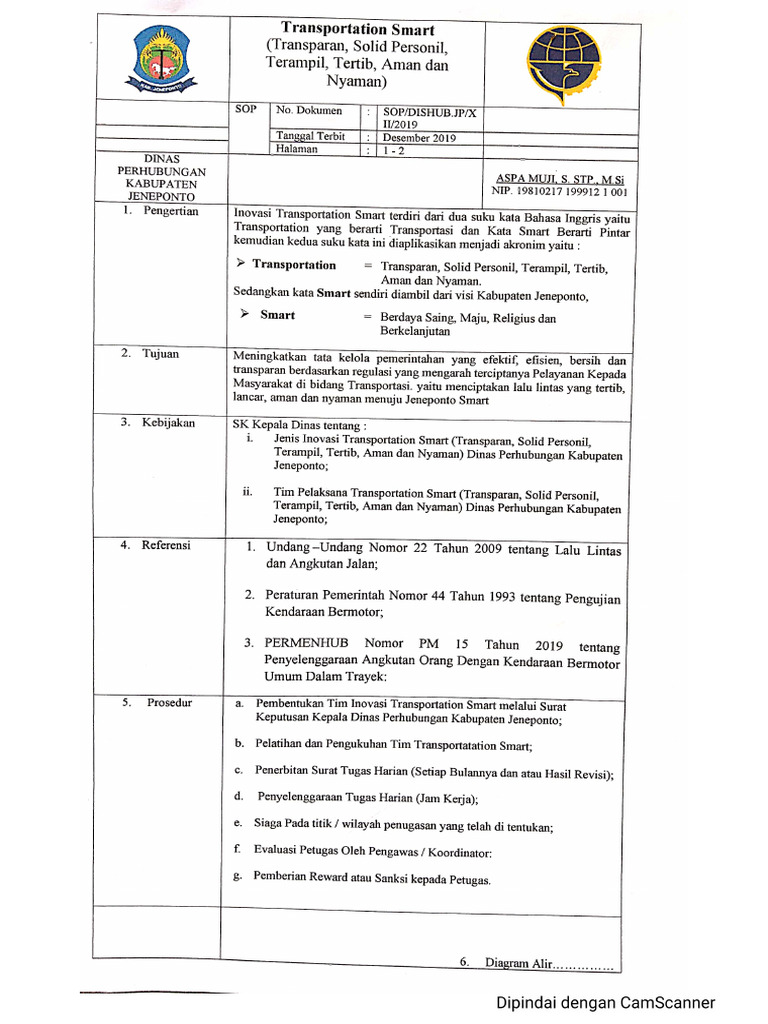 Sop Transportation Smart | PDF