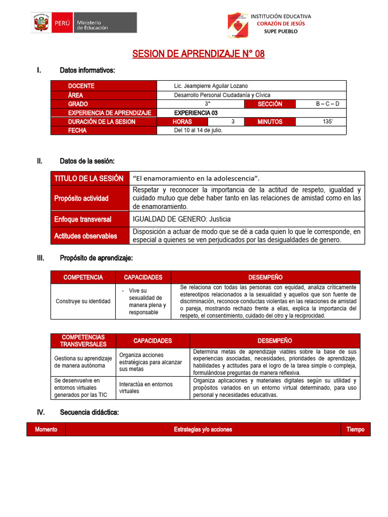 DPCC 3º - EXP 3 - Sesión 7 | PDF