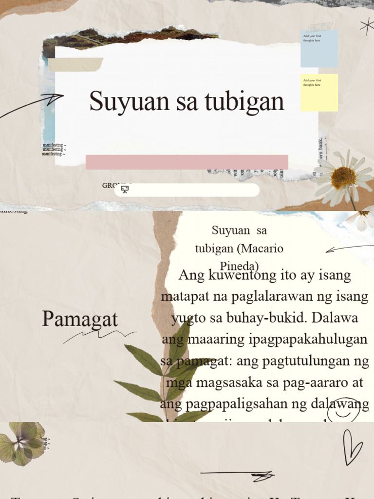 Suyuan Sa Tubigan | PDF
