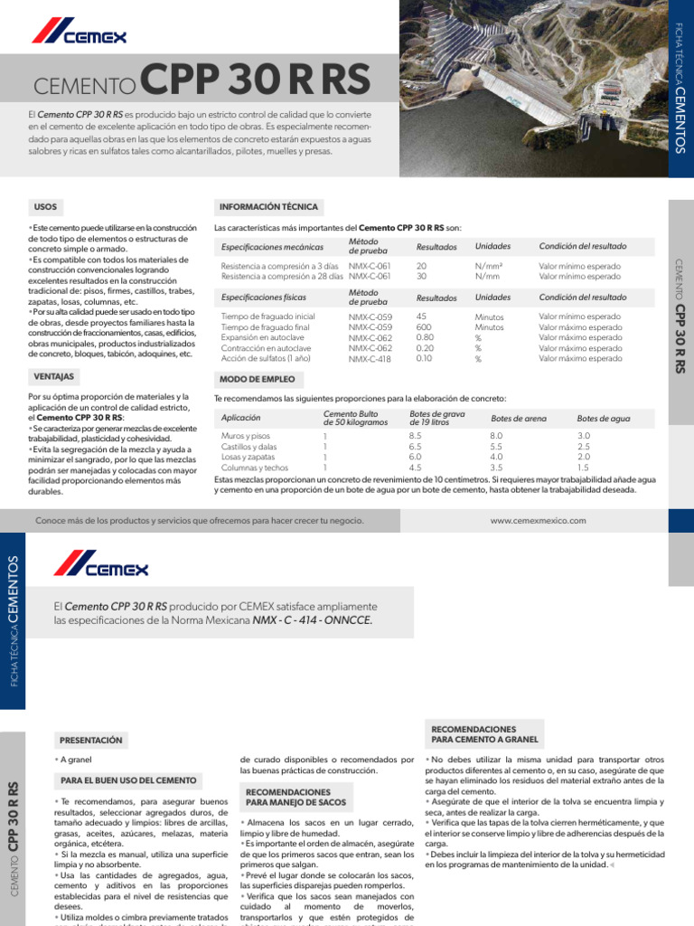 CPP 30 | PDF | Hormigón | Cemento