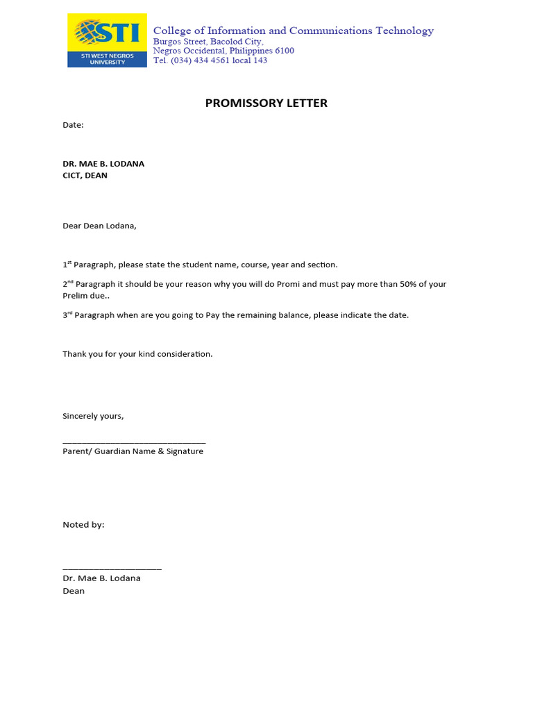 Promi Letter | PDF