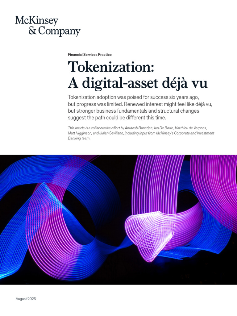 Tokenization A Digital Asset Deja Vu Final | PDF | Cryptocurrency | Market Liquidity