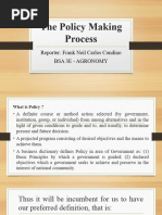 Steps in Policy Formulation Process | PDF | Policy | Decision Making