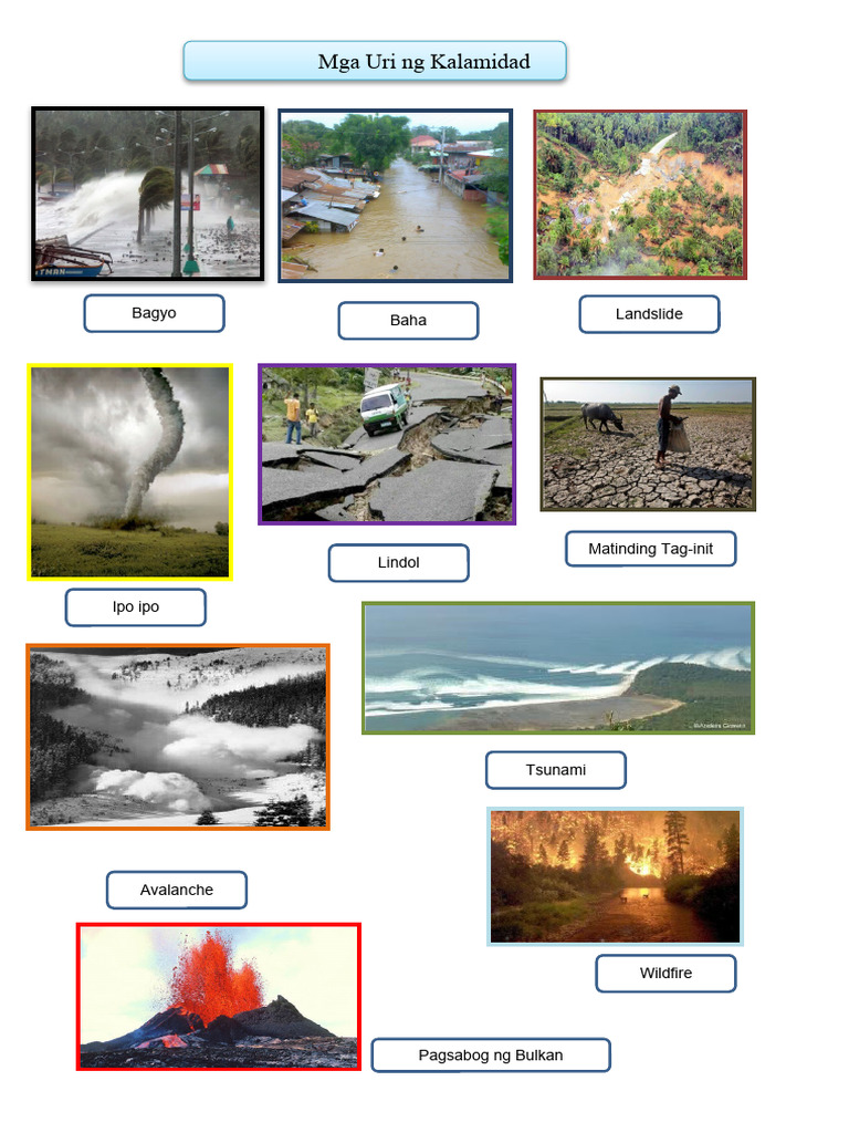 Mga Uri NG Kalamidad | PDF