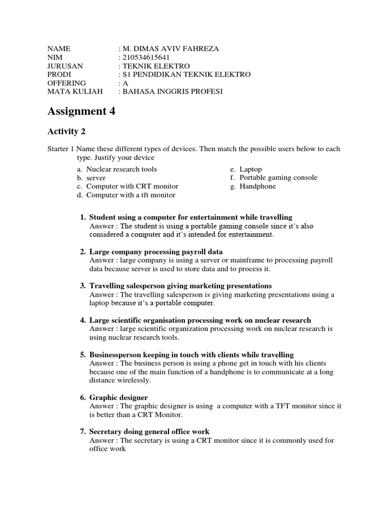 Assignment 4 - M. Dimas Aviv Fahreza - 210534615641 | PDF | Cache ...