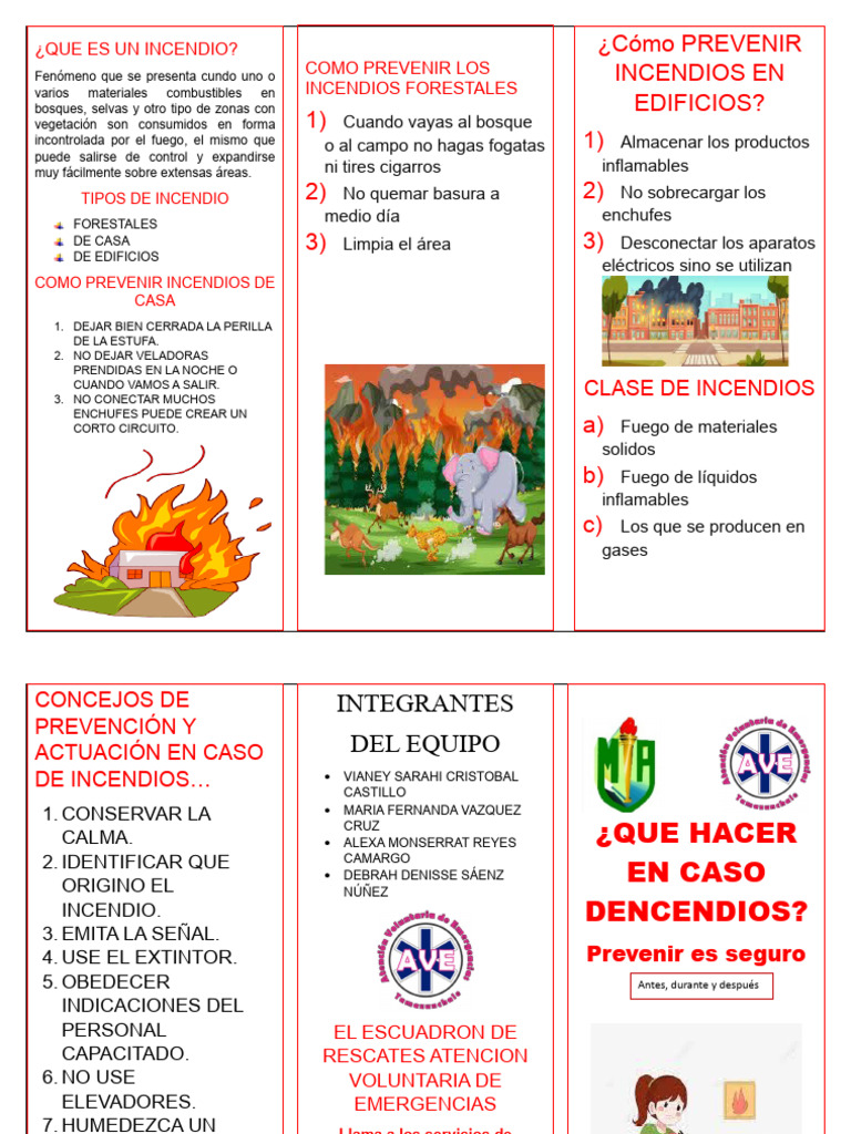 TRIPTICO | PDF | Fuego fatuo | Incendios