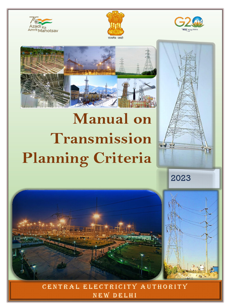 Manual On Transmission Planning Criteria 2023 | PDF