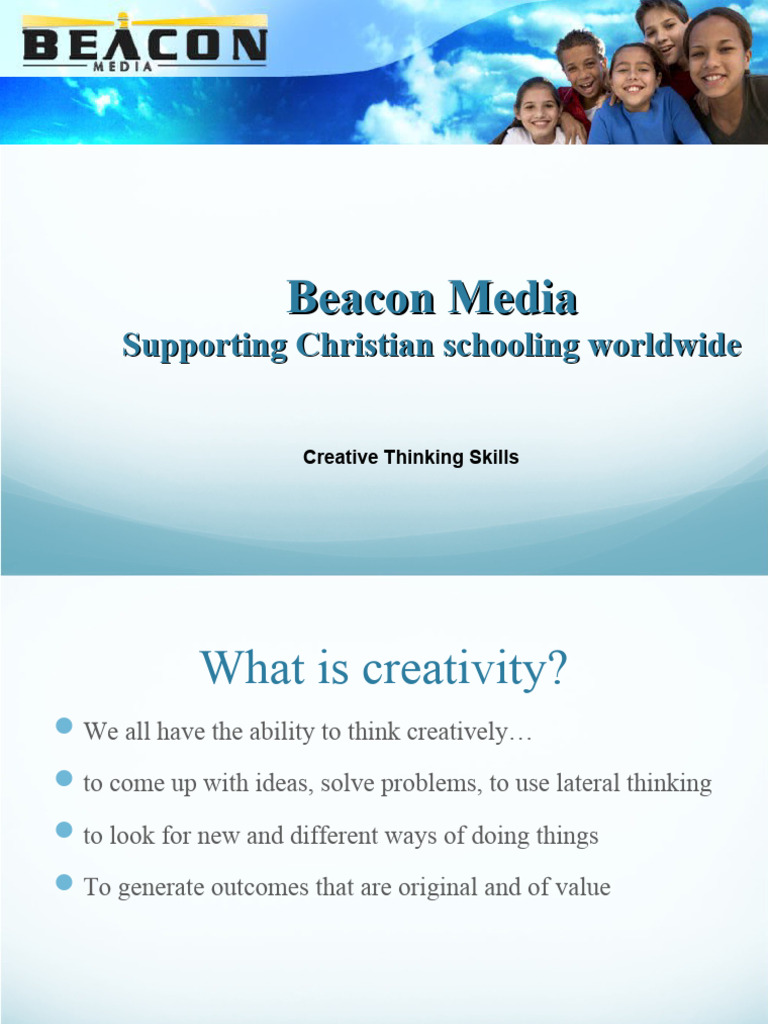 Creative Thinking Skills | PDF | Creativity | Thought