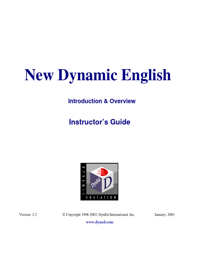 (123doc) New Dynamic English Instructors Guide | PDF