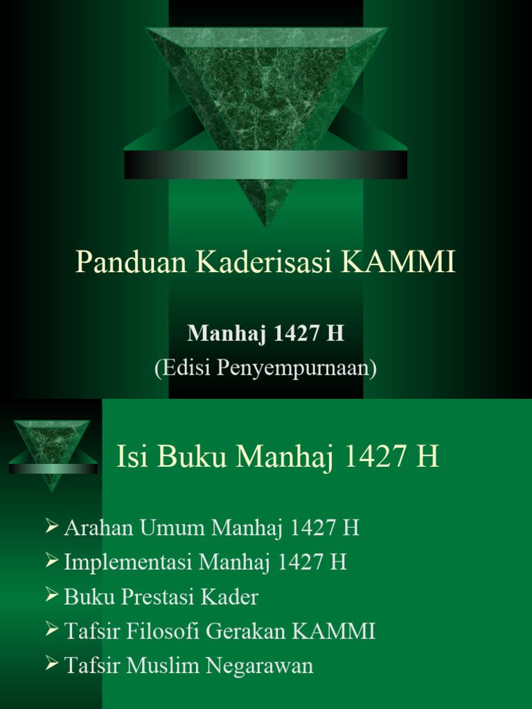 00 Panduan Kaderisasi KAMMI | PDF