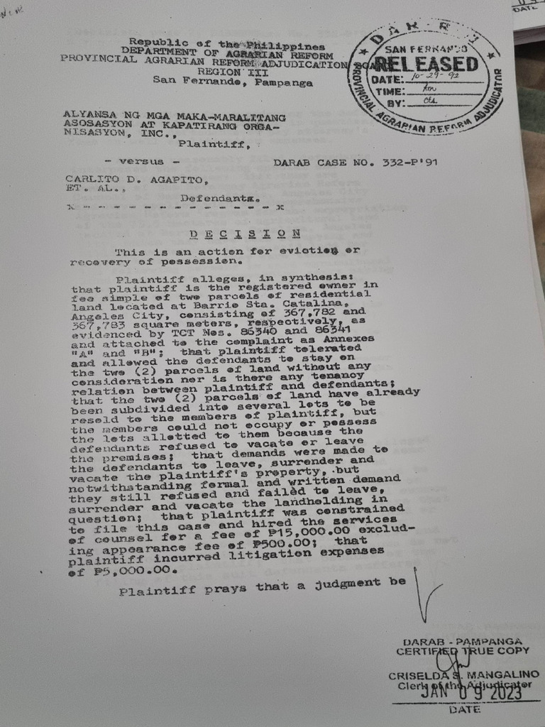 PARAD Decision Lack of Merit | PDF