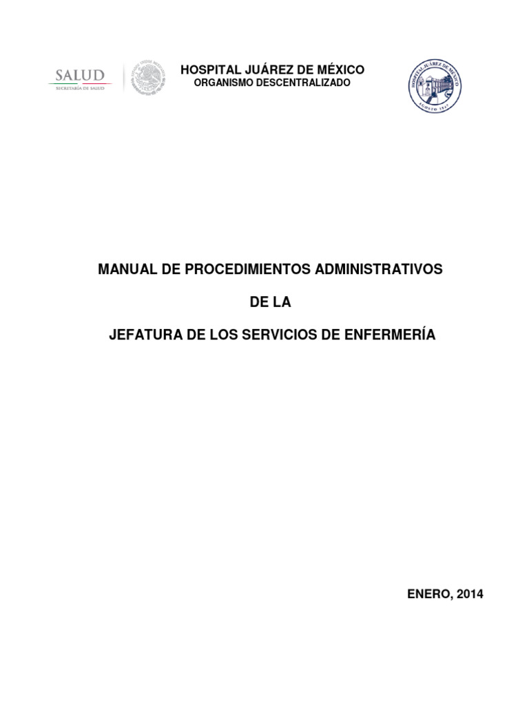 Manual de Procedimientos Administrativos 2014 | PDF Manual de Procedimientos Administrativos 2014 | PDF