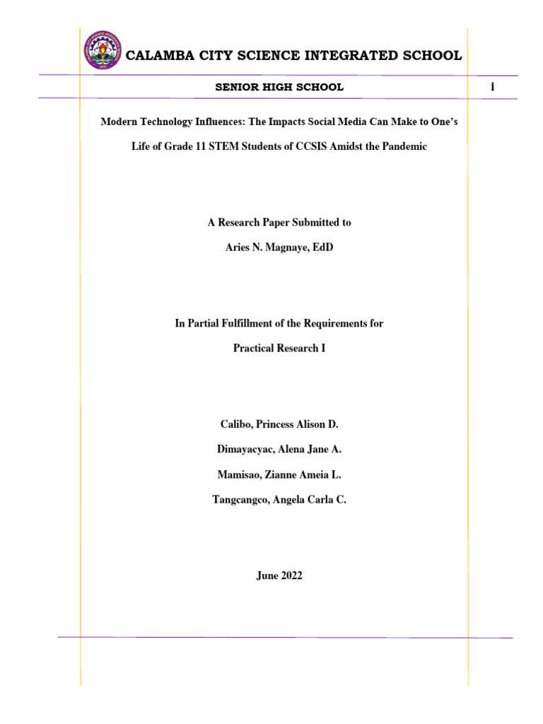 Modern Technology Influences: The Impacts Social Media Can Make To One ...