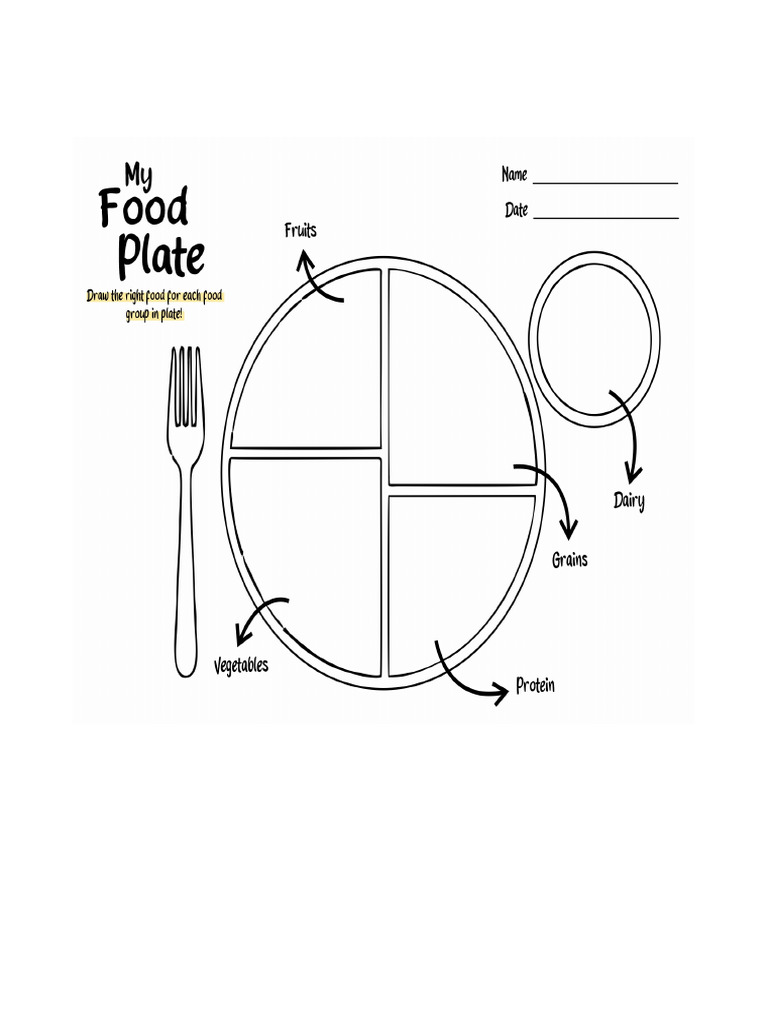 My Food Plate Worksheet For Kids - 172125.jpg | PDF