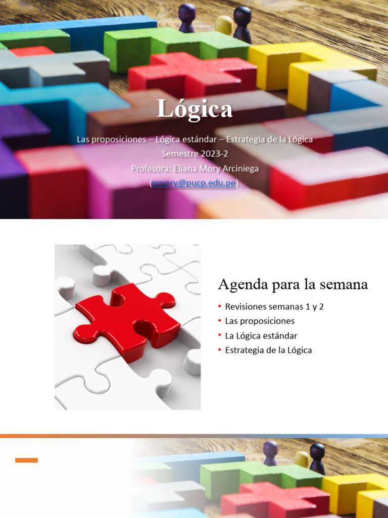 Semana 3 - Proposiciones-Logica Estandar-Estrategia | PDF | Lógica | Proposición