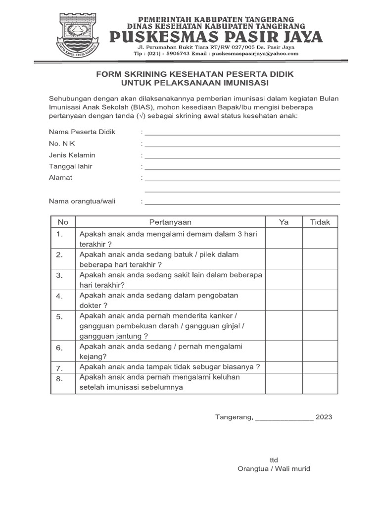 12 Form Skrining Bias | PDF