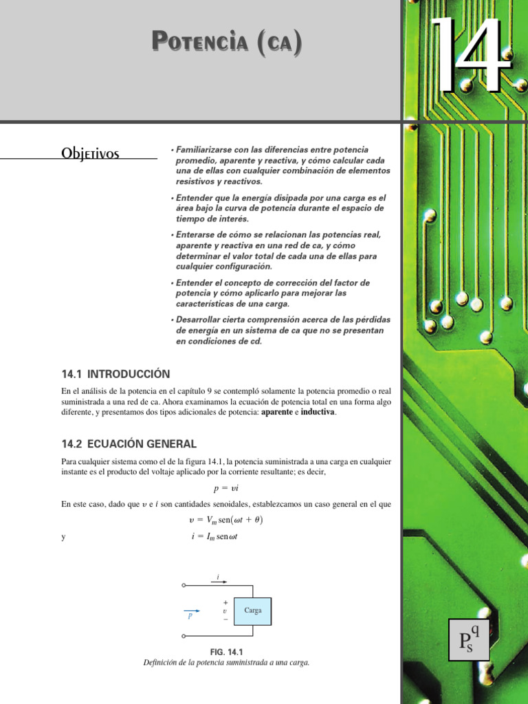 Cap 14 Potencia Pdf Energia Electrica Inductor