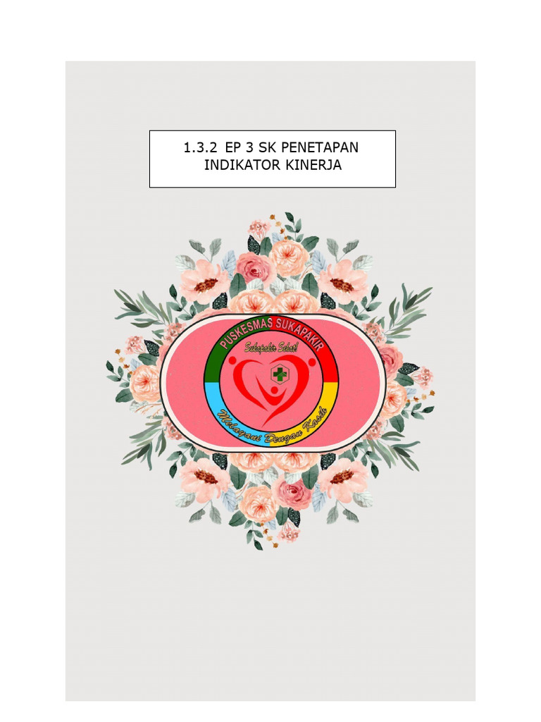 SK Penetapan Indikator Kinerja Puskesmas - PKP Benar | PDF