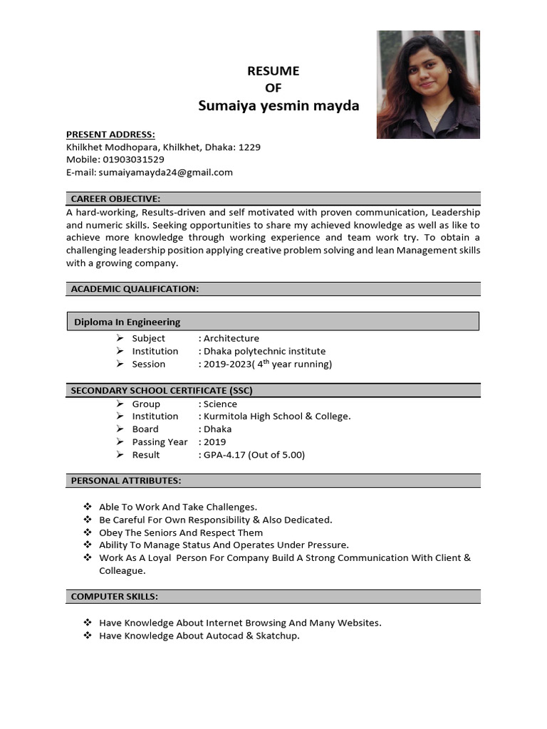 CV Mayda | PDF