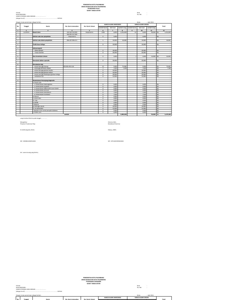 STS Karcis Puskesmas | PDF