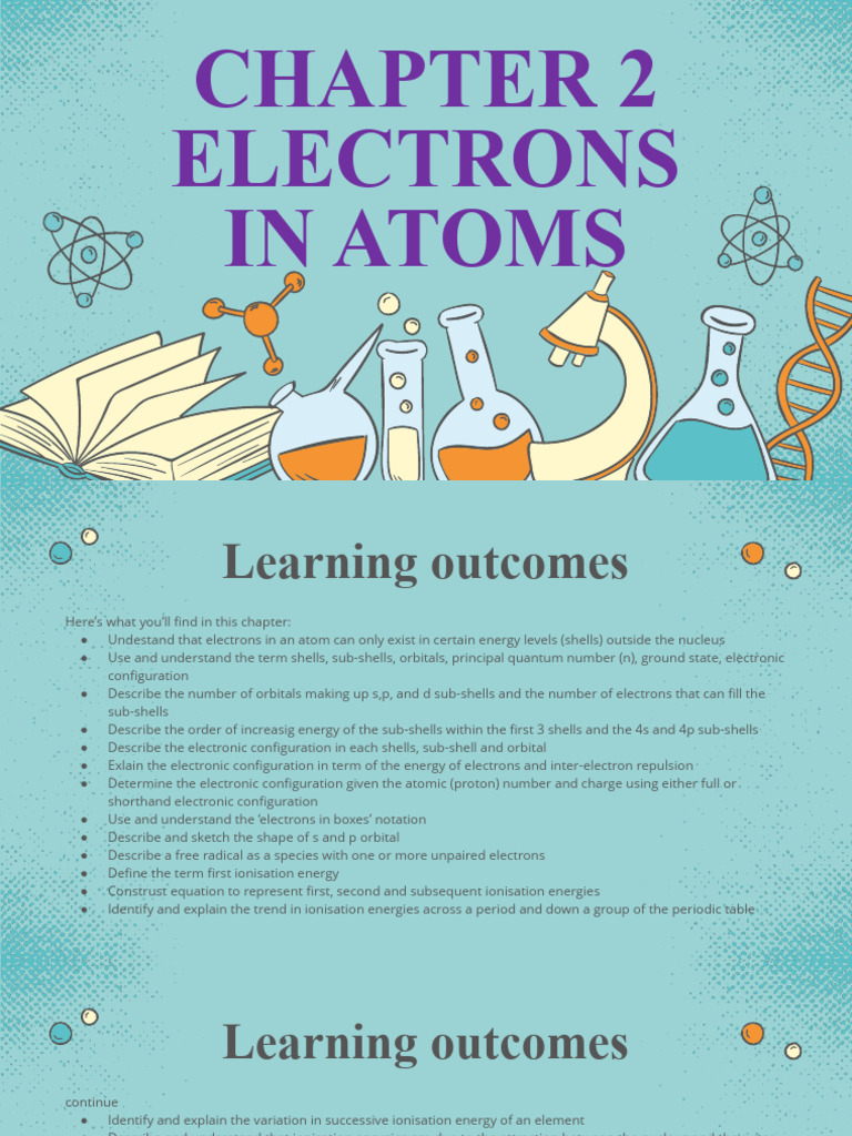 Chapter 2 Electrons in Atom | PDF | Electron Configuration | Ionization