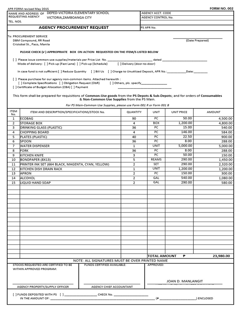 APR FORM NO. 02 | PDF