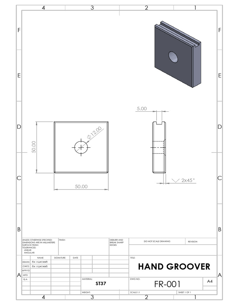 Engineering Drawing Specs | PDF