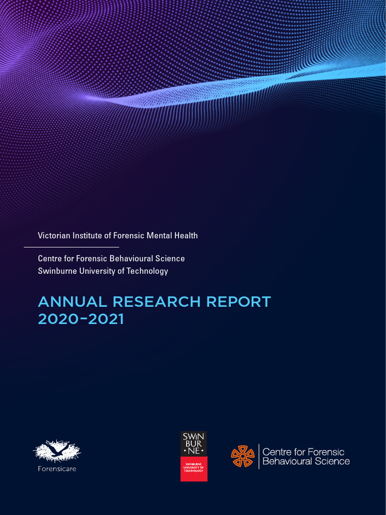 CFBS Forensicare Annual Research Report 2020 2021 | PDF | Governance ...