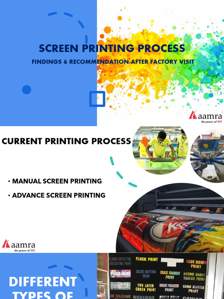 SCREEN PRINTING PROCESS-PRESENTATION | PDF