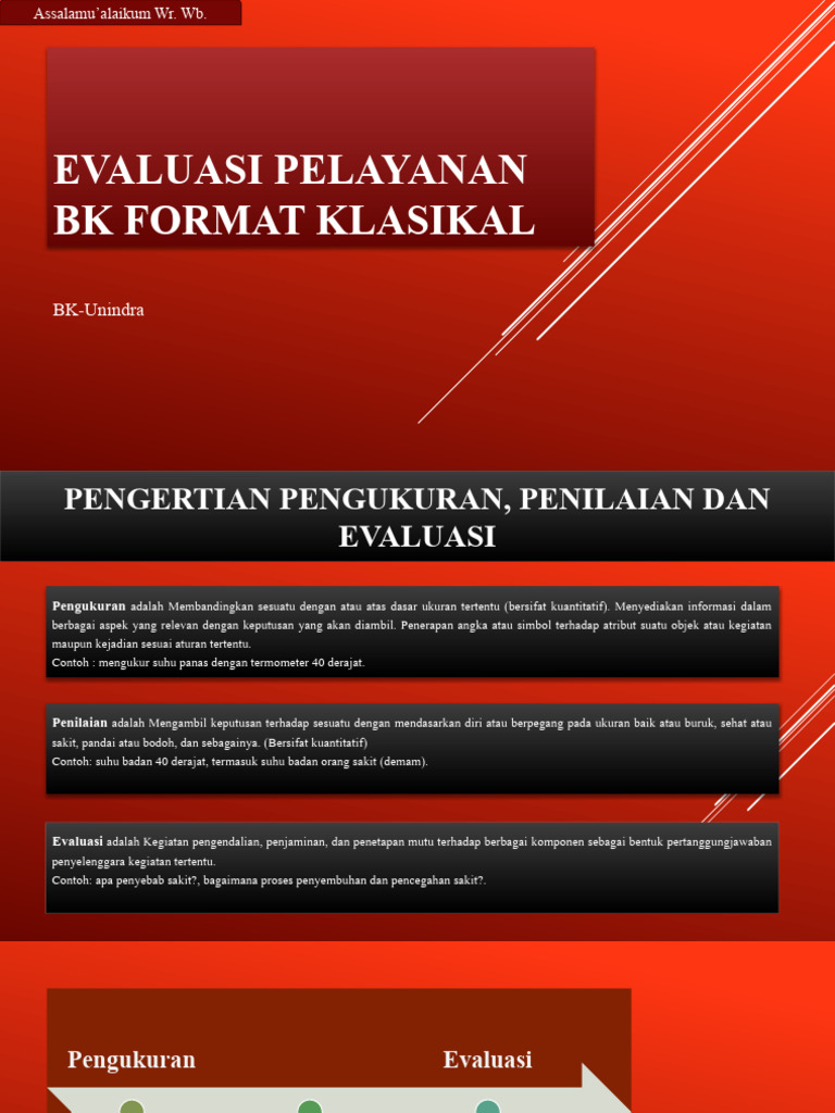 PERTEMUAN VII - Evaluasi Pelayanan BK Klasikal | PDF