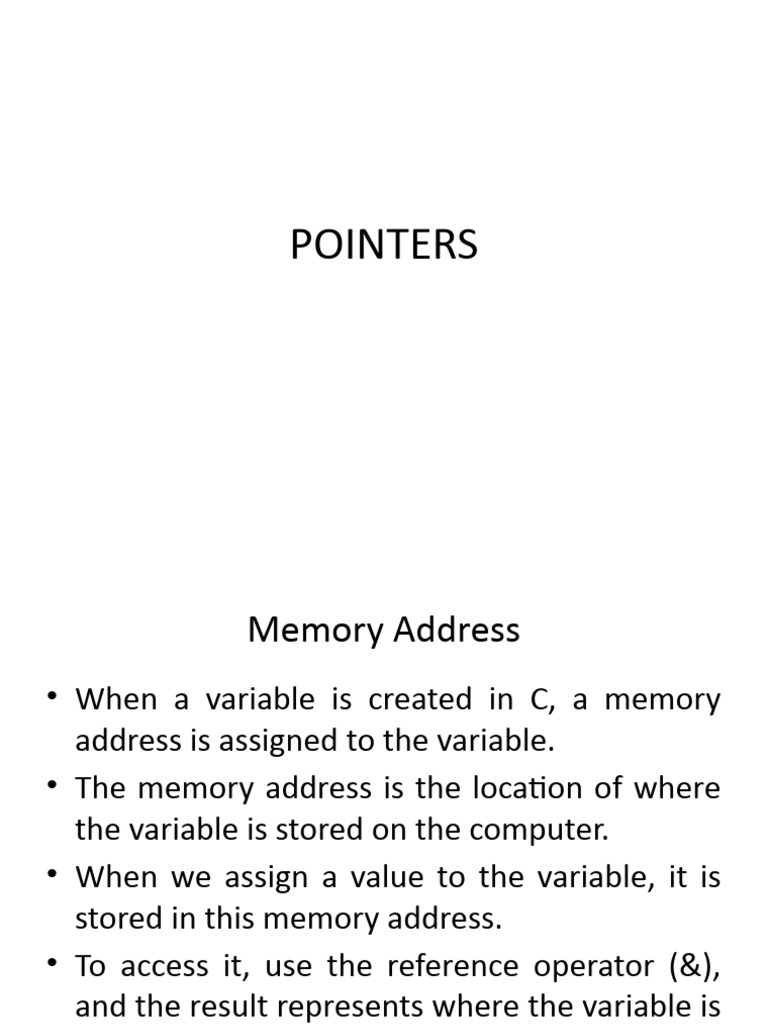 Pointers Introduction | PDF | Pointer (Computer Programming) | Data Type