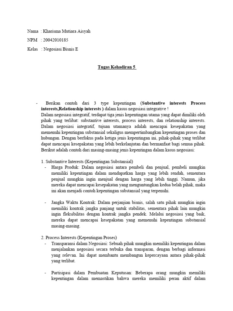 Kharisma Mutiara Aisyah - 20042010185 - Tugas Kehadiran 5 | PDF