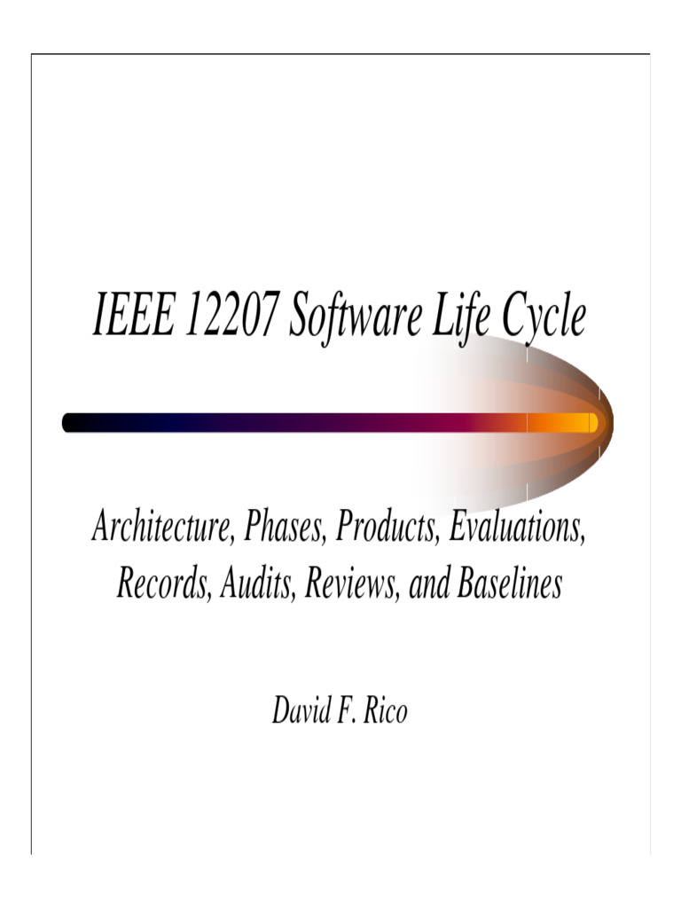 cs460 Ieee12207 | PDF | Business